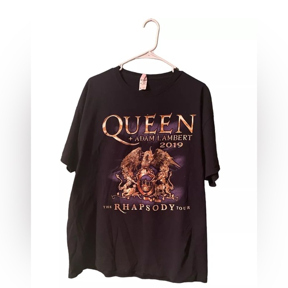 Shirts | Queen Adam Lambert Shirt Men Xl 219 Rhapsody Tour Concert Tee ...